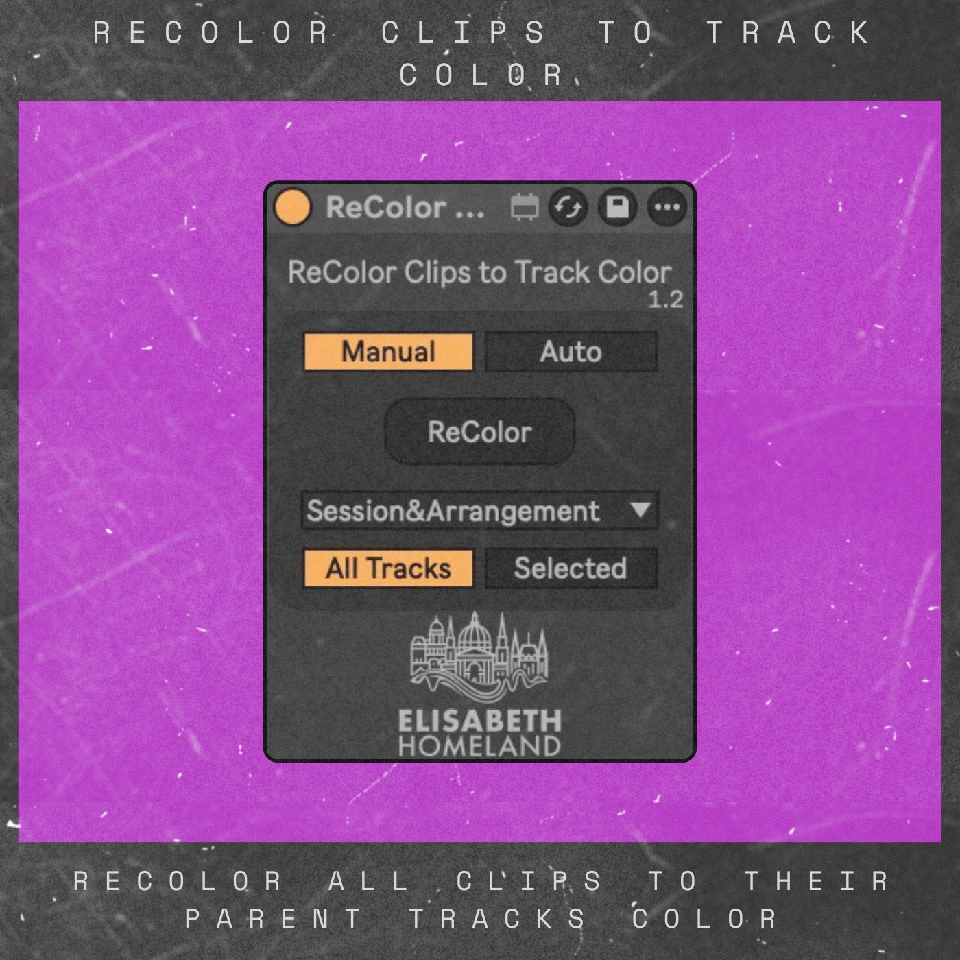 Recolor Clips to Track Color By ElisabethHomeland - MaxForLive device ...